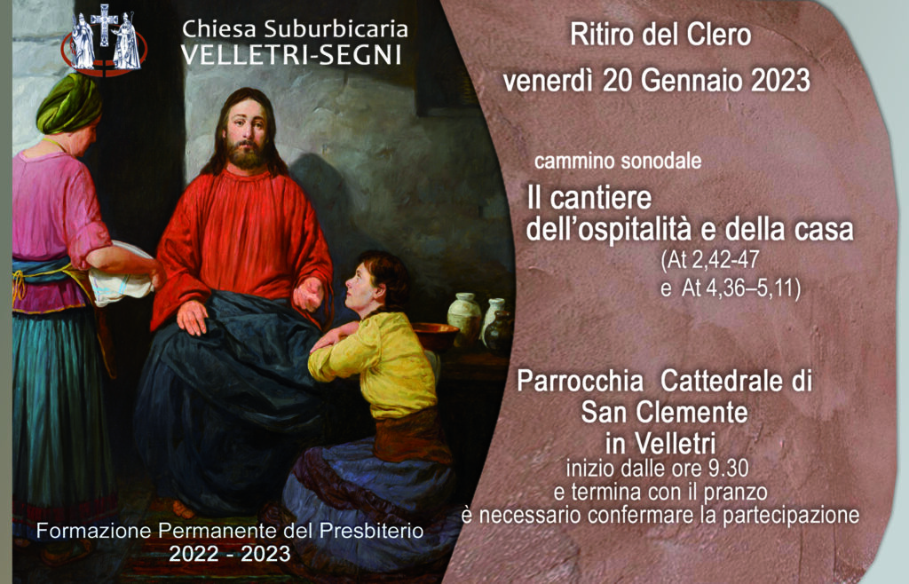 20 gennaio - Ritiro del Clero - Diocesi Suburbicaria Velletri - Segni
