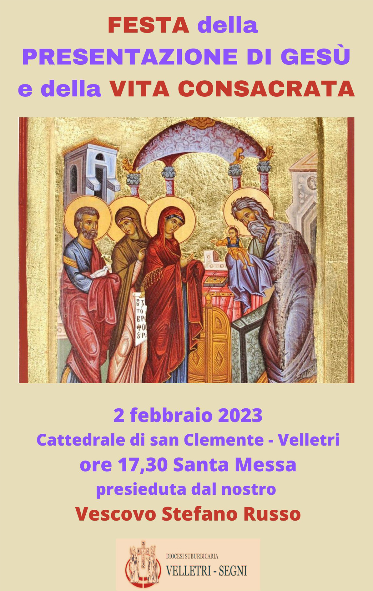 2 febbraio: Festa della Vita Consacrata - Diocesi Suburbicaria Velletri ...